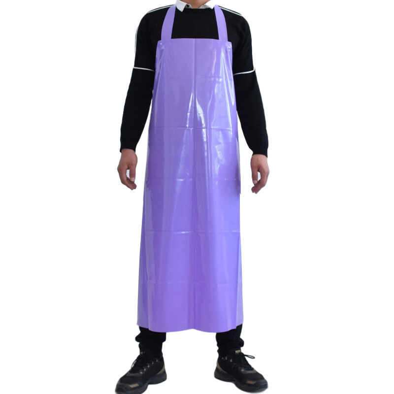 Unisex PVC Apron Lace Up Butcher Cooking Baking Waterproof Working BBQ ...