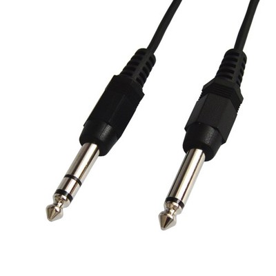 Audio conversion cable 6.3mm stereo standard plug (male) - 6.3mm mono ...