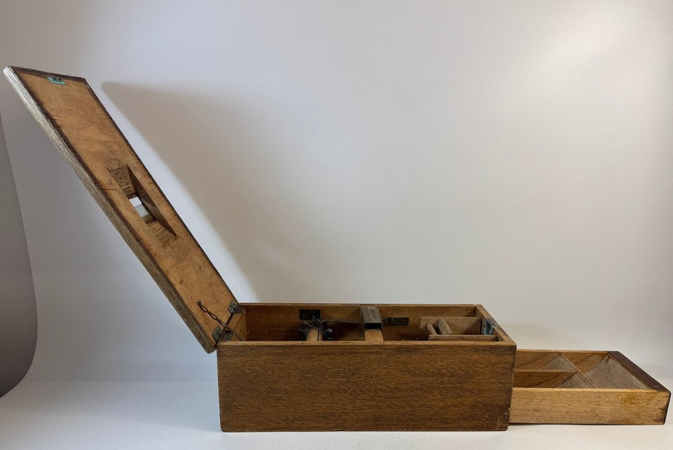 Vintage Wooden Shop Till Cash Register with Cash Tray & Bell - Fully ...