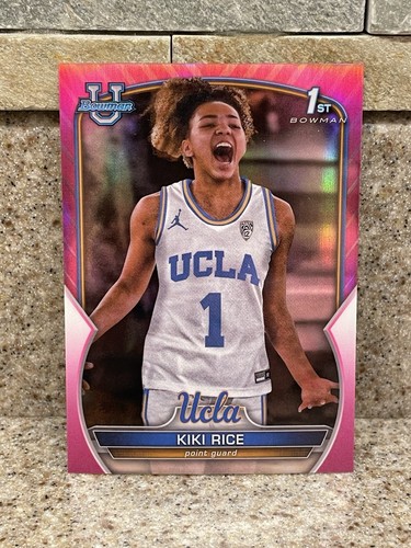 2022-23 Bowman Chrome University 1st Kiki Rice Pink Refractor UCLA | eBay