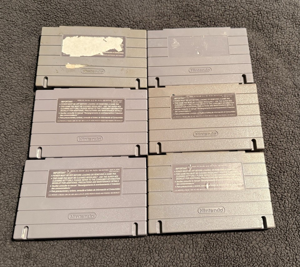 SNES Japanese SFC Game Lot Authentic 6 Game Lot (Read Description ...