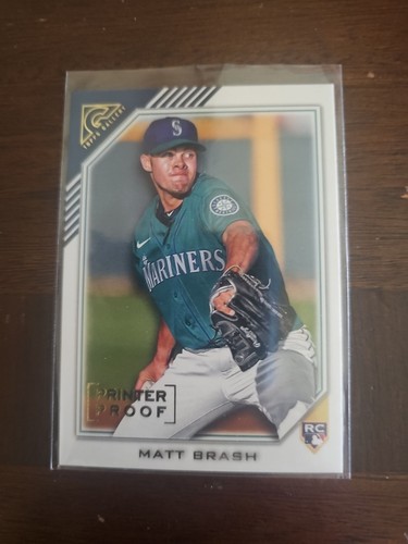 2022 Topps Gallery Printer Proof Matt Brash Rc #145 Seattle Mariners | eBay