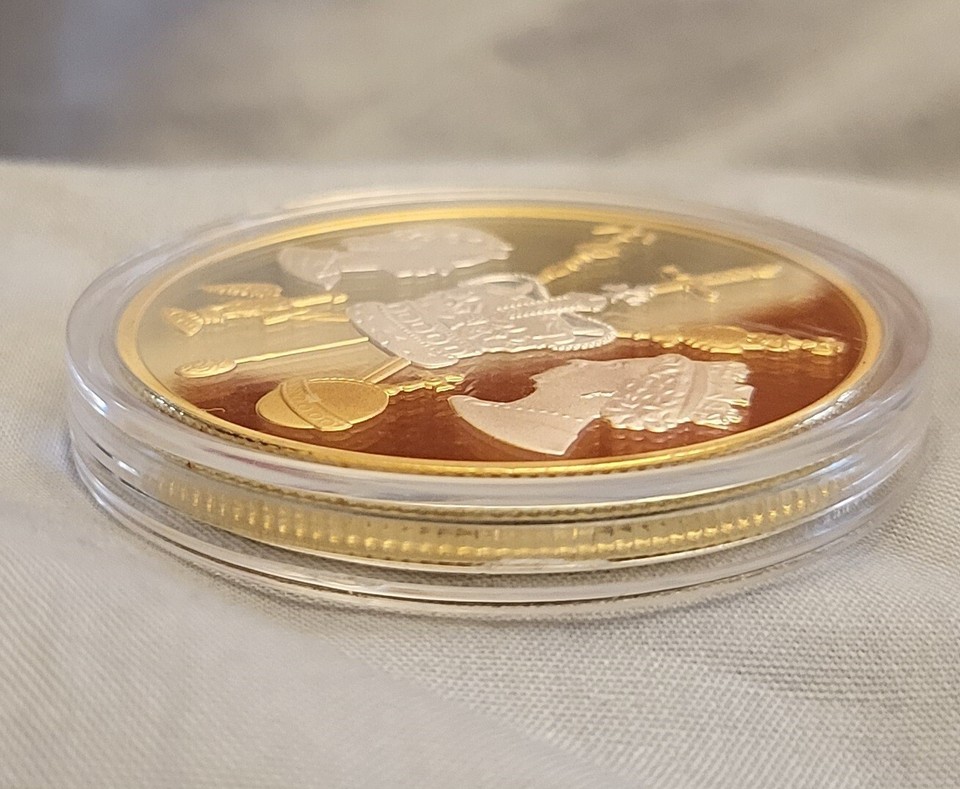 Queen Elizabeth II Diamond Jubilee Old Silver Gold Coin Royal Family ...