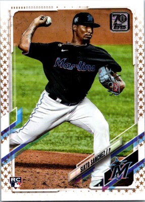 2021 SERIES 1 GOLD STAR PARALLEL SIXTO SANCHEZ RC MIAMI MARLINS #25 ...