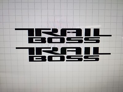OFF ROAD Chevy TRAIL BOSS LOGO 4X4 DECAL STICKER. X2 | eBay