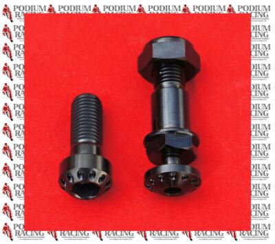 DUCATI MONSTER BLACK TITANIUM KICK STAND PIVOT & FRAME BOLT SET 696 796 ...