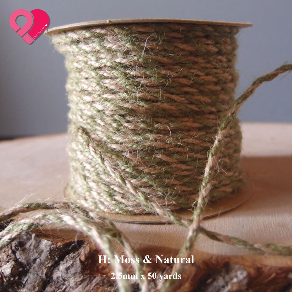 1.5-6mm Burlap Rope Twist Hemp Natural Linen Twine Jute Cord Craft ...