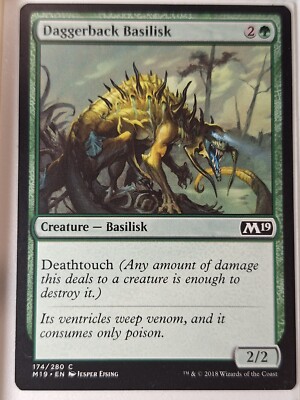 Daggerback Basilisk - Magic 2019 Core Set M19 - Magic the Gathering MTG ...