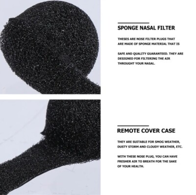 50 Pieces Disposable Nose Filters Nose Plug Filter for Outdoor Nose ...