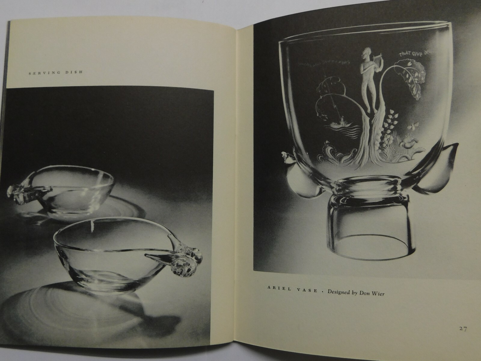 THE STORY OF STEUBEN GLASS + EXHIBITION PAMPHLET OF STEUBEN GLASS 1955 ...