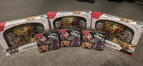 Sealed Lot Of 151 Zapdos Boxes And Paldean Fates Booster Bundles | eBay