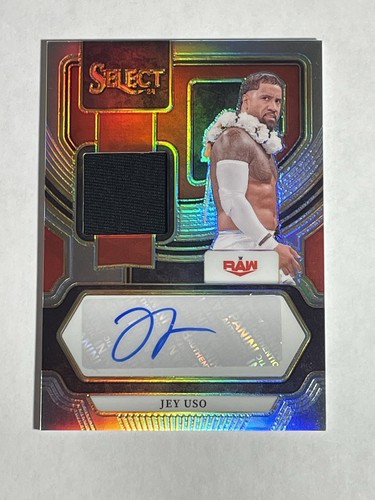Jey Uso 2024 Select WWE Silver Prizm Memorabilia Auto Autograph #79/99 ...