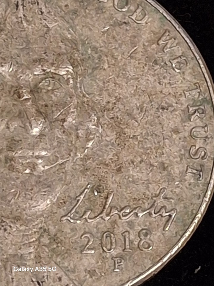 2018 P Liberty Nickel - MISSING CLAD LAYER ON OBVERSE AND REVERSE ...