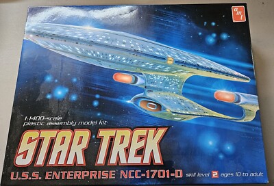 Star Trek: USS Enterprise 1701-D Model - 1/1400 Scale - AMT 656 | eBay