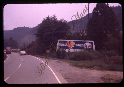 Esso Gas Billboard Sign Tennessee Jellico Road Cars 1960s 35mm Slide | eBay