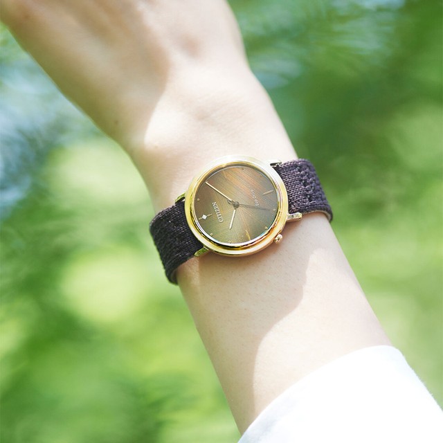 CITIZEN / CITIZEN L Eco Drive "Ambiluna" Collection with mesh band ...