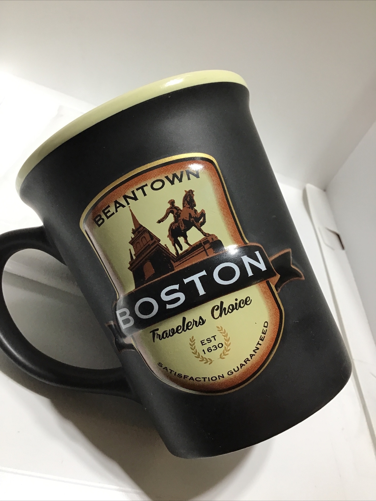 BOSTON COFFEE MUG. EMBOSSED BOSTON 3D MUG. BEANTOWN COFFEE Mug. B257 | eBay