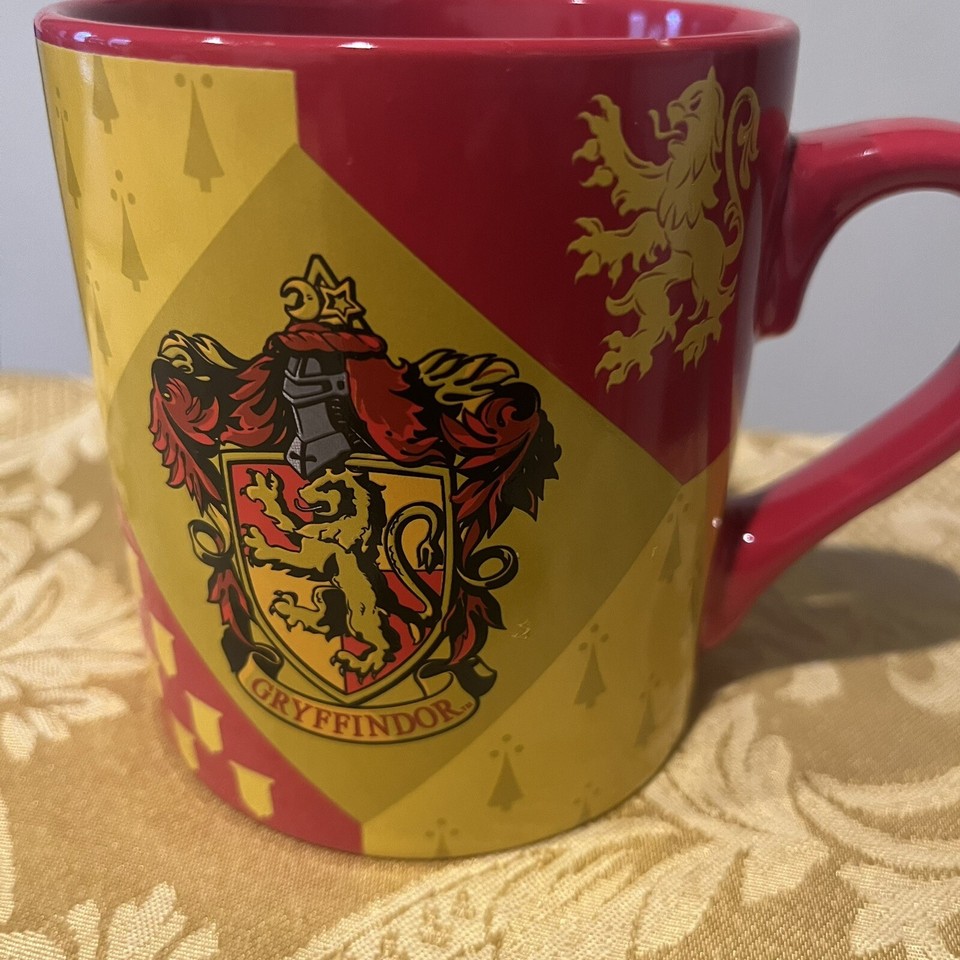 Harry Potter Gryffindor House Crest Coffee Mug Tea Cup 14oz Red Yellow ...