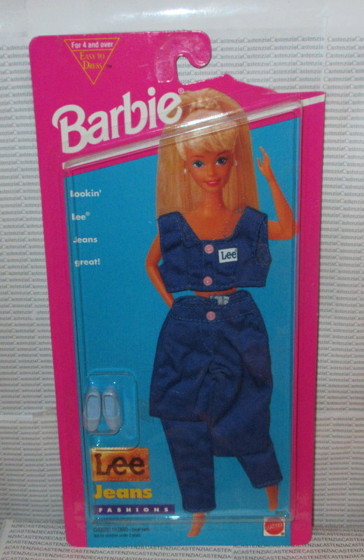 2 Vintage 1995 Barbie Doll Sets - Lee Company Jeans Fashion by Mattel ...