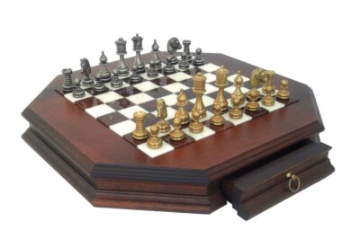 Luxurious Solid Brass Chess Set with Wooden Chess Board | eBay