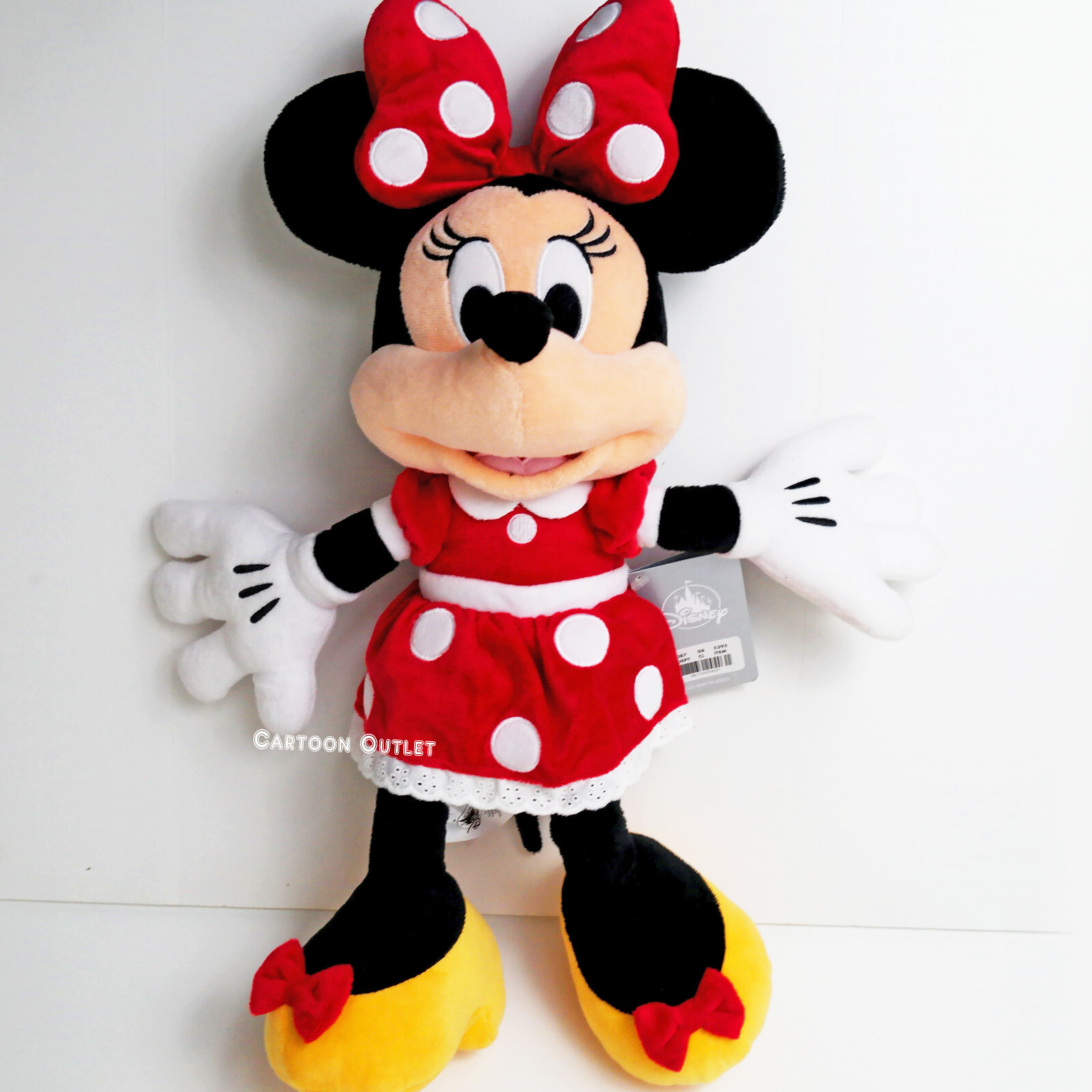 Disney Parks Large Minnie Mouse Plush Doll 18" Stuffed Toy Soft Plush ...