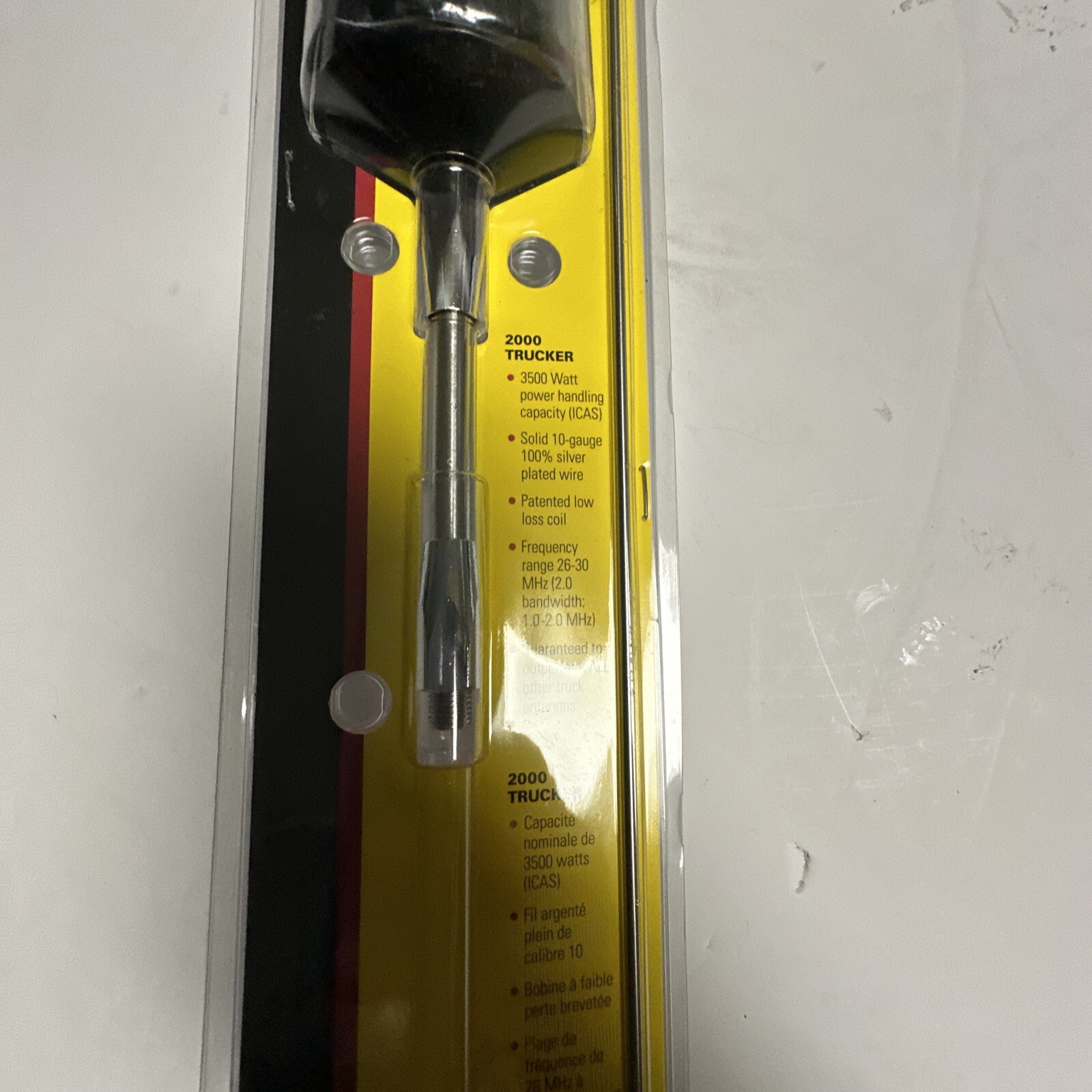 Wilson Trucker T2000 Black 5" shaft 49" Mobile CB Radio Antenna w Whip ...