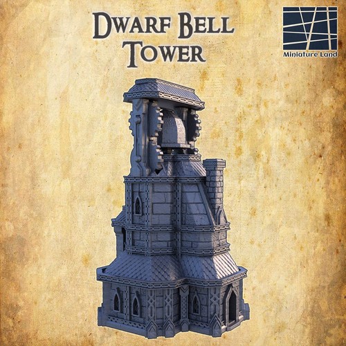 Dwarf Bell Tower | 28mm Scale Model Terrain | D&D TTRPG Playable 3D ...