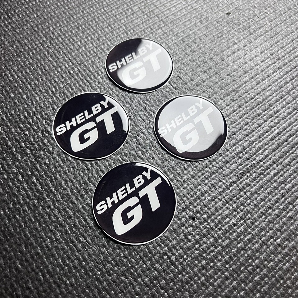 Shelby GT Wheel Center Cap Covers Set Ford Mustang Super Snake Cobra ...