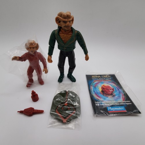 Vintage 1995 Star Trek Deep Space Nine Rom & Nog Ferengi Action Figure ...