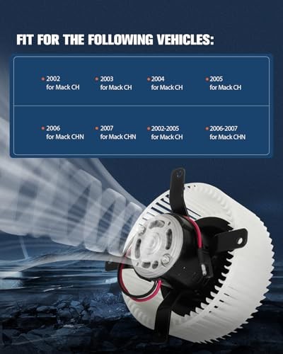 AC Blower Motor for 2002-2005 Mack CH/2006-2007 Mack CHN HVAC ...