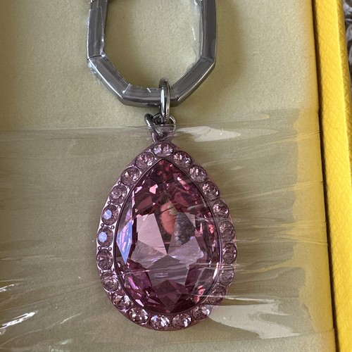 Swarovski Crystal Key Ring, Pear Cut, Pink 5666646 | eBay