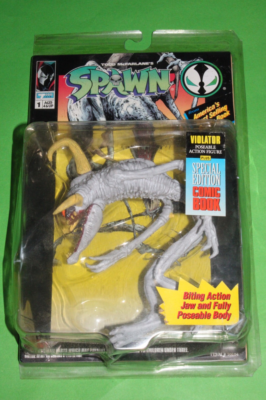 1994 Spawn Violator Action Figure w/Comic Book Series 1 TODD McFarlane ...