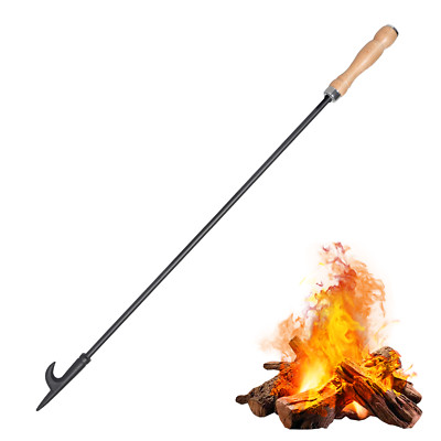 Heavy Duty Steel Long Fire Pit Poker Stick Fireplace Wood Stove ...