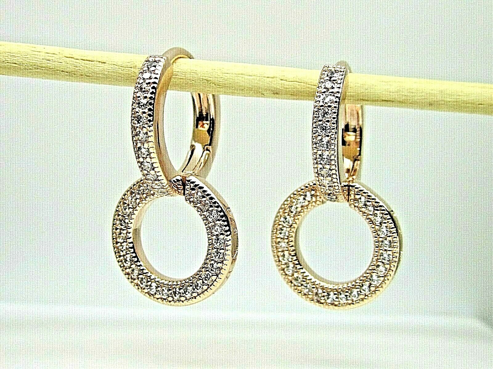 AUTHENTIC PANDORA Sparkling Double Hoops Earrings (289052C01) for sale ...