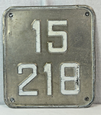 GREAT BRITAIN ENGLAND VINTAGE SQUARE METAL LICENSE PLATE | eBay