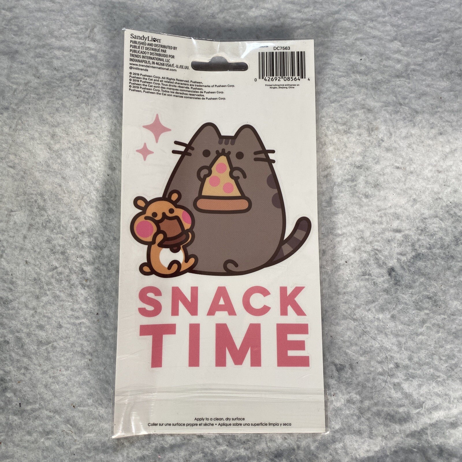 Pusheen Sticker, Decal, Pusheen The Cat, “Snack Time”, Sandy Lion, 5 ...
