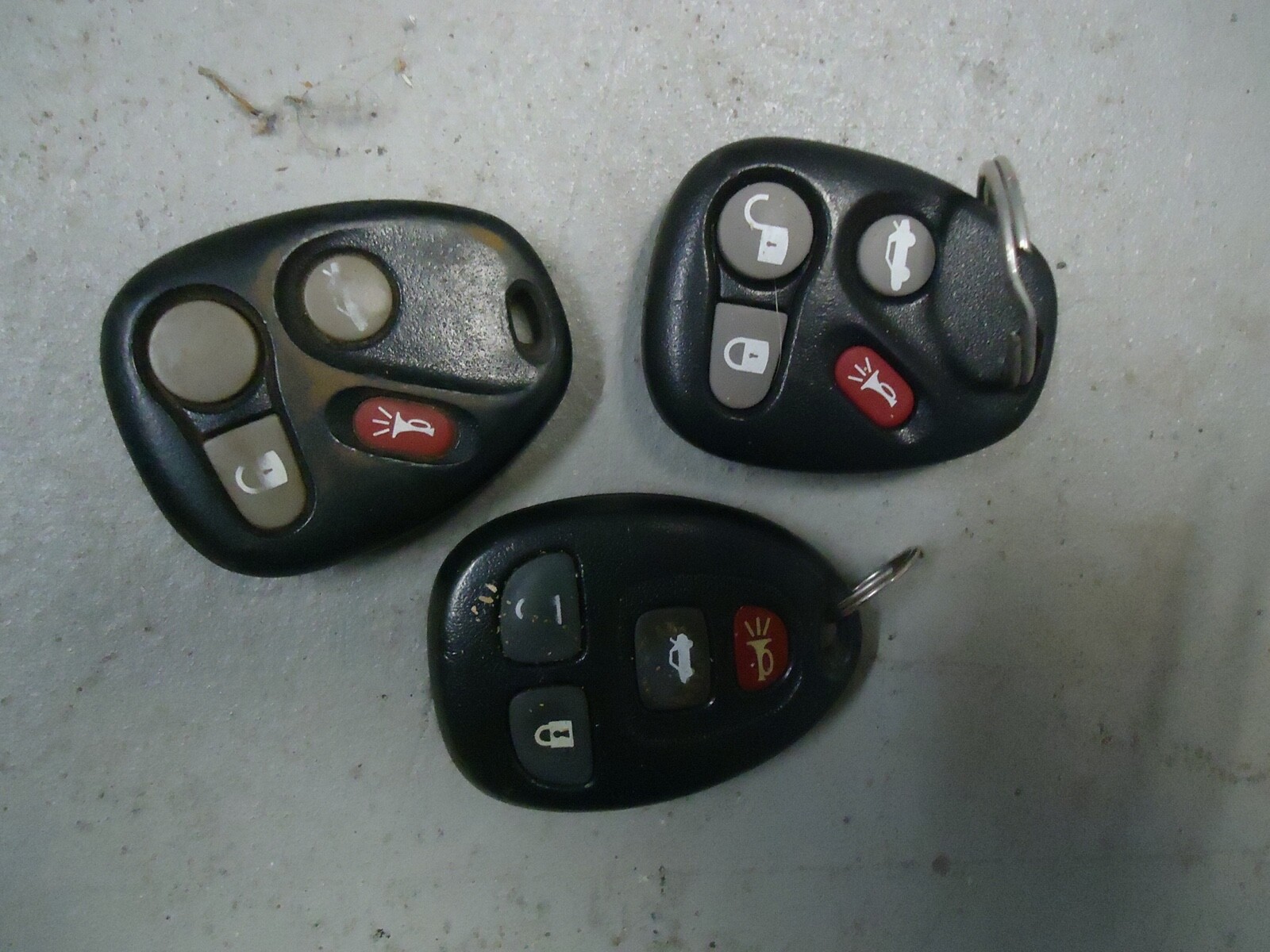 3 BULK LOT KEY FOBS GM REMOTE KEY FOBS KEYLESS ENTRY | eBay