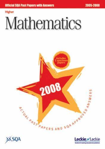 Maths Higher SQA Past Papers 2008, SQA, Good Condition, ISBN 1843726831 ...