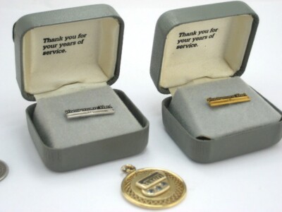 3 Vintage MONTGOMERY WARD 10K Gold & Sterling Silver & 14K GF Pins ...