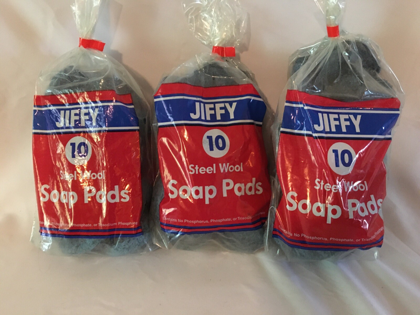 Jiffy Steel Wool Soap Pads, Blue, 30 Count, Scouring Pads NEW 3 bags | eBay