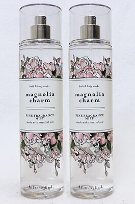 2 Bath & Body Works MAGNOLIA CHARM Fine Fragrance Mist Body Spray 8 oz ...