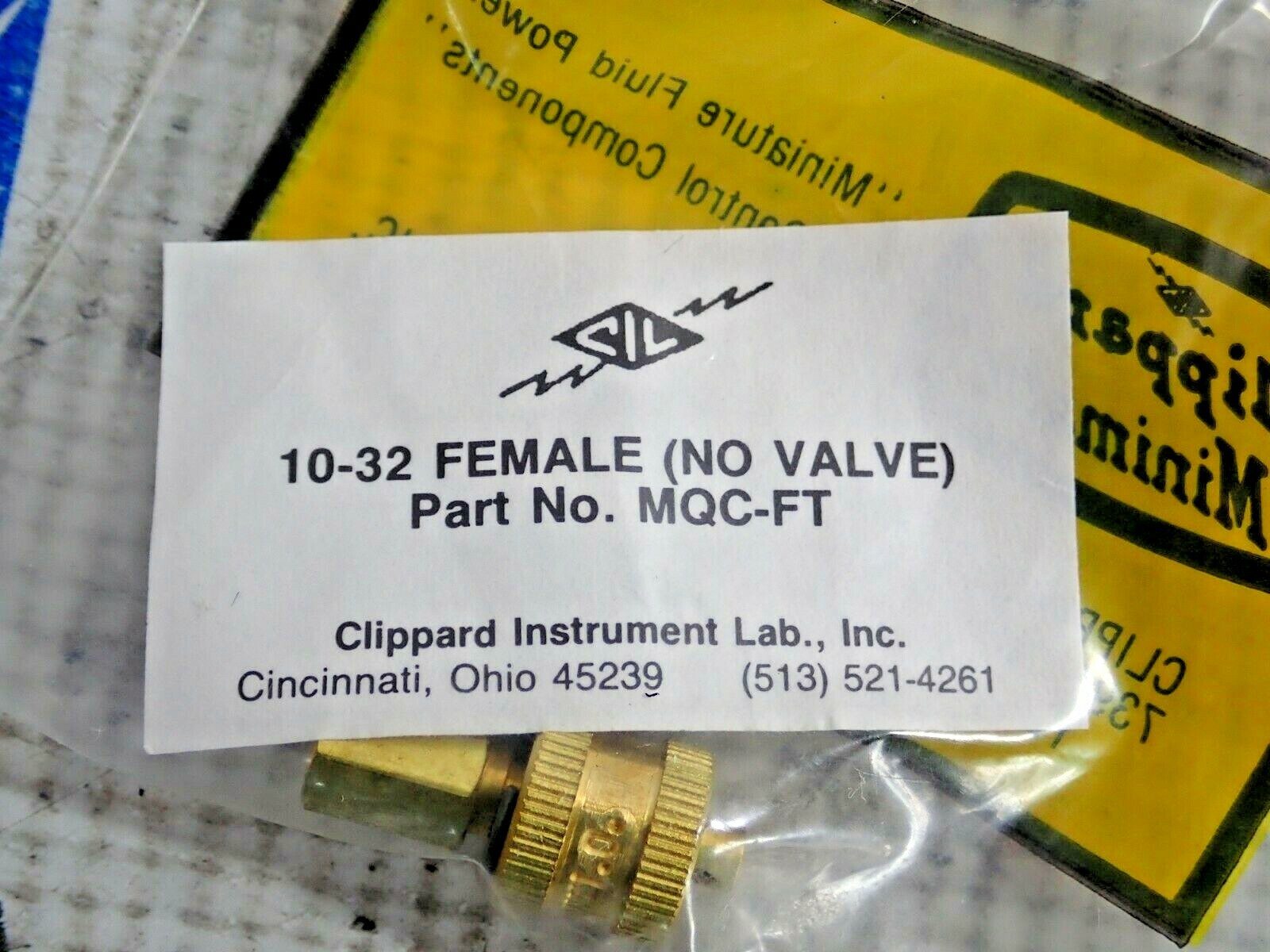 CLIPPARD MINIMATIC 10-32 FEMALE (NO VALVE) MQC-FT QUICK CONNECT CAP | eBay