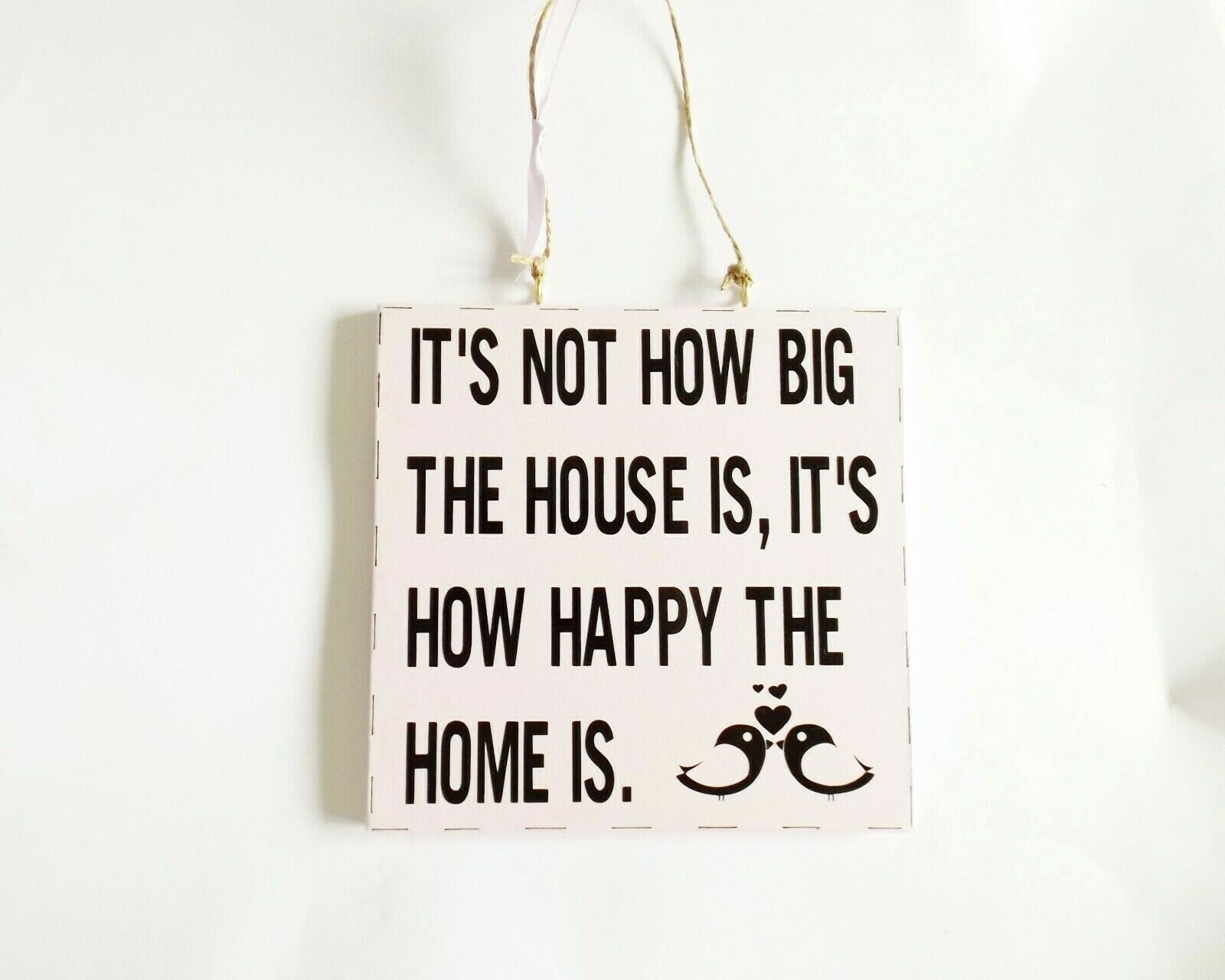 Happy Home Family Quote Wall Plaque Sign Home Decor Sentimental New ...