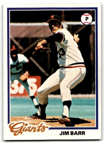 1978 Topps Jim Barr San Francisco Giants #62 | eBay