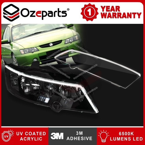Pair Headlight Protector With LED DRL For Holden Commodore VY Executive ...