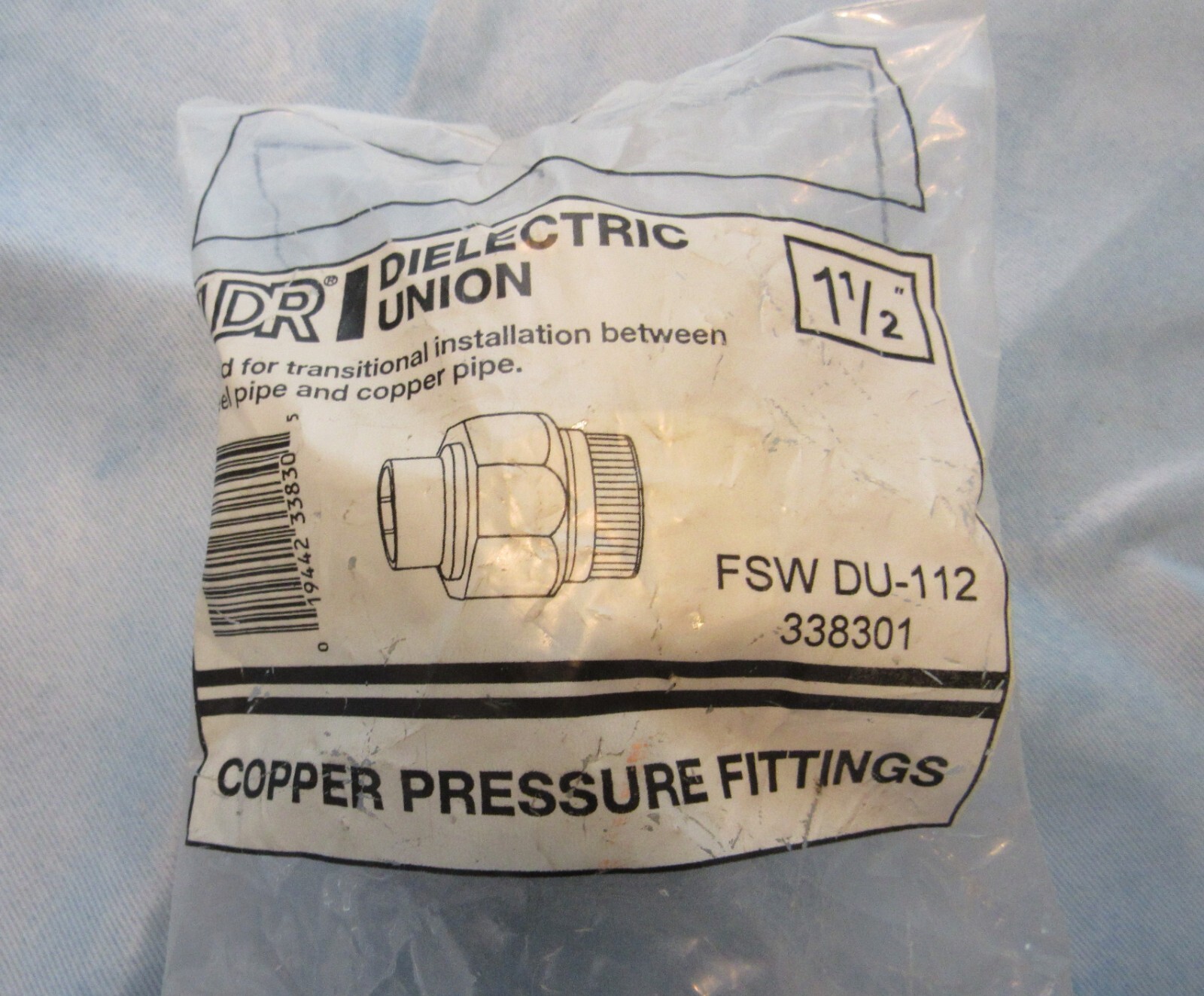 LDR Dielectric Union 1 1/2" Copper Pressure Fitting | eBay