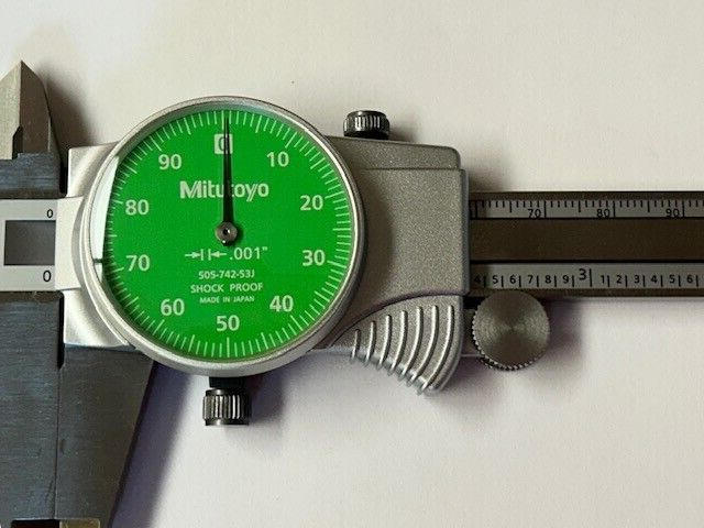 6" DIAL CALIPER .001" GRAD. MITUTOYO 505-742-53J GREEN FACE | eBay