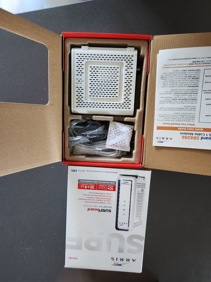 ARRIS SURFboard SB8200 DOCSIS 3.1 10 Gbps Cable Modem 612572215760 | eBay