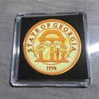 GEORGIA State Seal 1776 Challenge Coin Colorized USA w/Case INCLUDED ...
