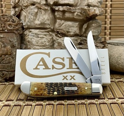 Case XX USA Burnt Amber Bone Dogbone Shield 51391 Tested XX Mini ...